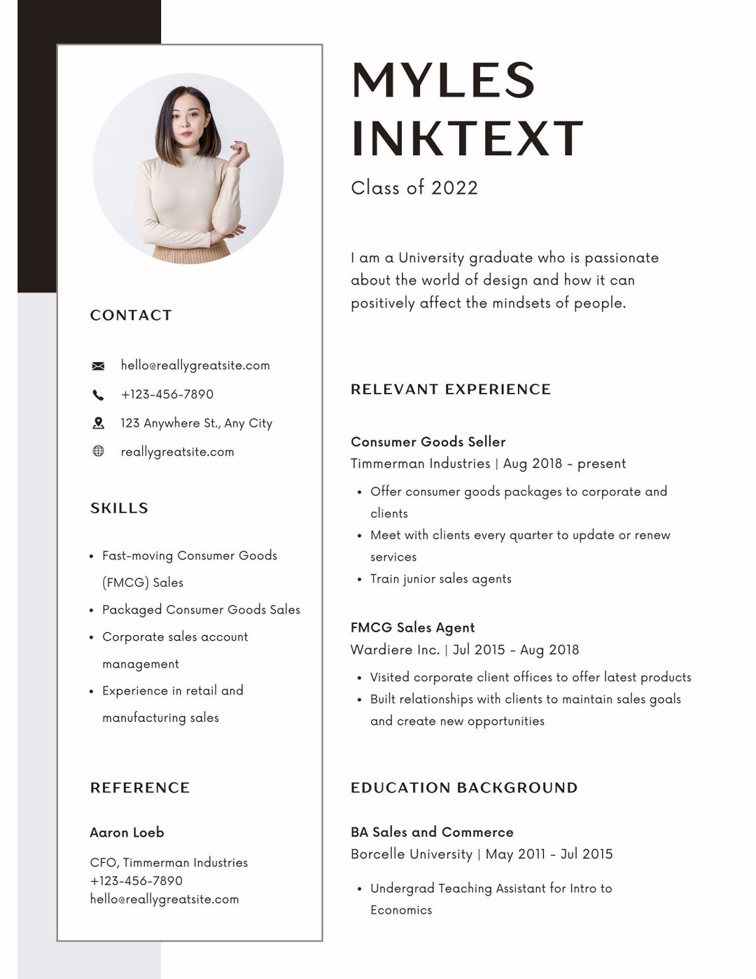 Clean Resume Template for Microsoft Word, Pages, or Google Docs - Etsy