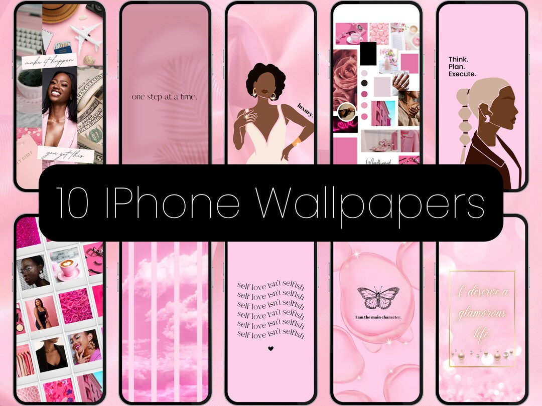 Pink iPhone Wallpapers | Lock Screen Wallpapers | Black Woman Phone ...