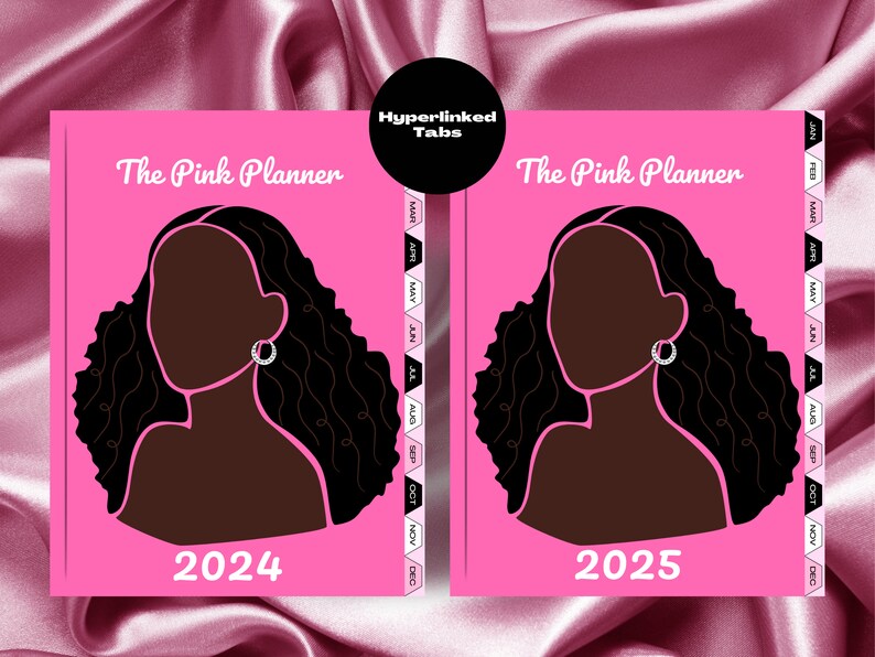 2024-2025 Pink Planner Bundle Digital Planner for iPad Pink Goodnotes ...