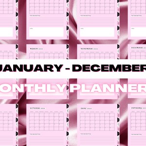 2024-2025 Pink Planner Bundle Digital Planner for iPad Pink Goodnotes ...