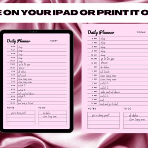 2024-2025 Pink Planner Bundle Digital Planner for iPad Pink Goodnotes ...