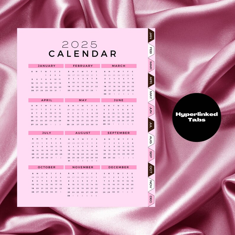 Pink Planner 2025 | Digital Planner Pink | Dated Planner | Girl Boss ...