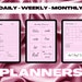 2024-2025 Pink Planner Bundle Digital Planner for iPad Pink Goodnotes ...