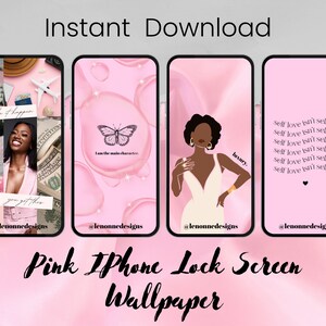 Pink iPhone Wallpapers | Lock Screen Wallpapers | Black Woman Phone ...