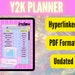 Y2K Digital Yearly Planner | Undated Yearly Planner | 2000s Inspired ...