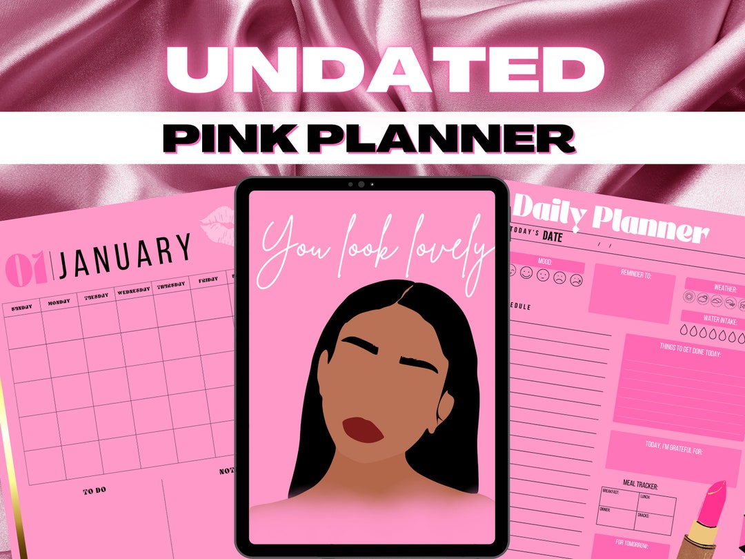 Pink Undated Digital Planner Girl Boss Planner Bratz Planner Barbie ...