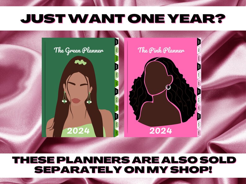 2024-2025 Pink Planner Bundle Digital Planner for iPad Pink Goodnotes ...