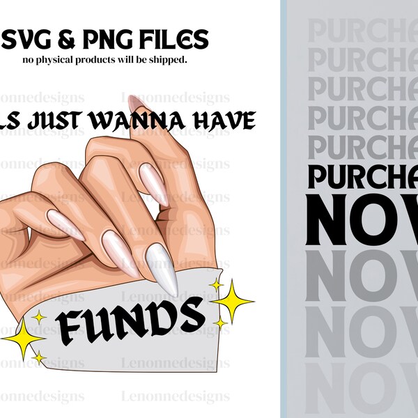 Just Wanna Have Funds Svg - Etsy