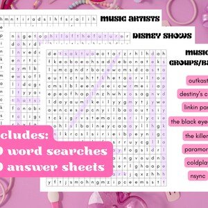 Y2K Word Search Book | PDF Word Search | Y2K Lover | Printable Word ...
