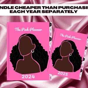 2024-2025 Pink Planner Bundle Digital Planner for iPad Pink Goodnotes ...