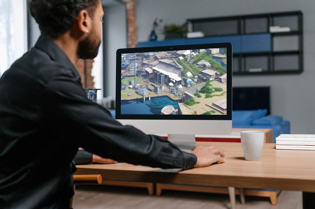 Anime Port Slums Instant Download Wall Decoration Bedroom - Etsy