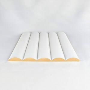 Reeded Wall Panels, 1-1/2 Wide Reeds, Tambour Paneling, Primed, White ...