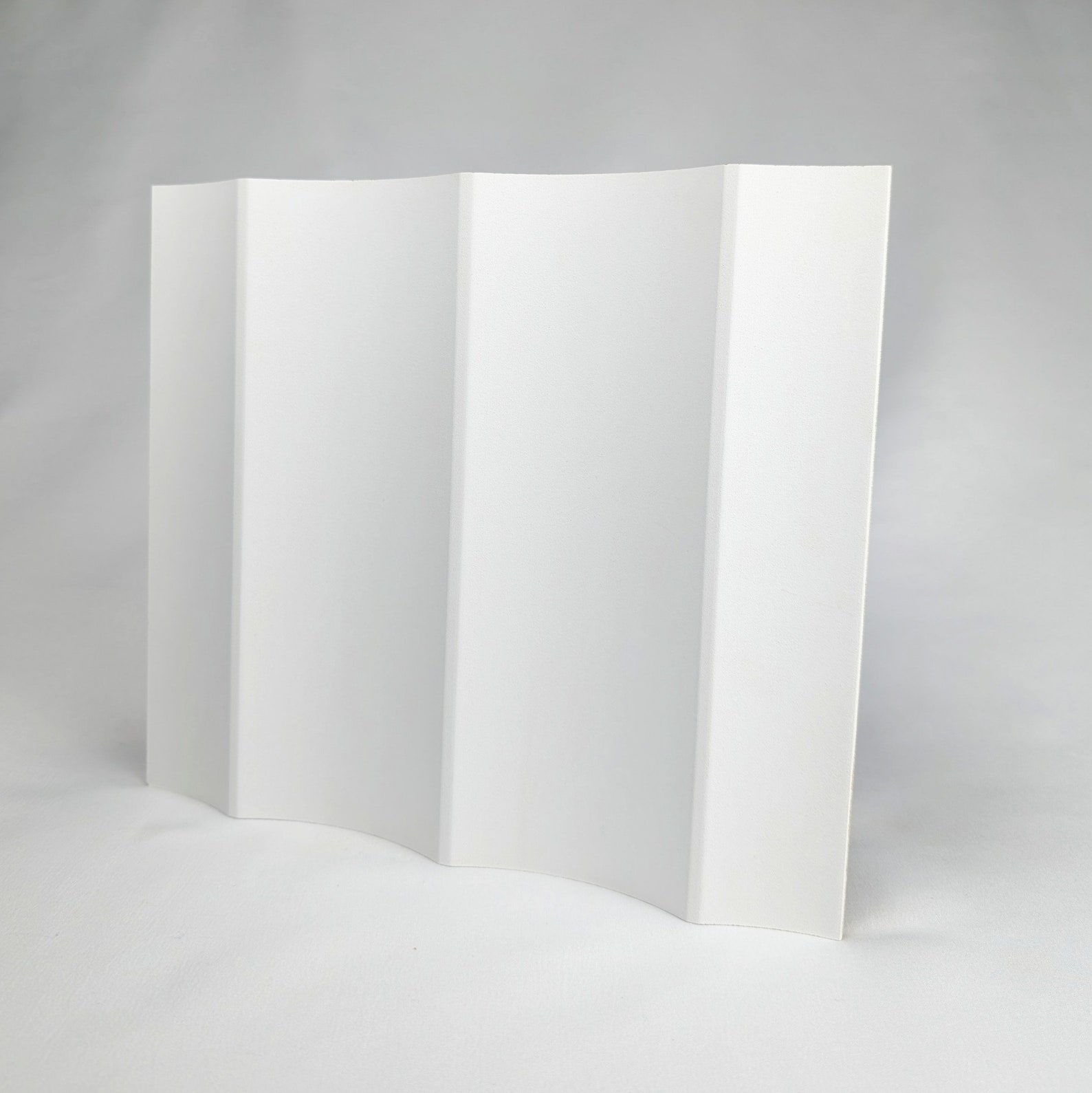 Wide 3 Flutes, Fluted Wall Panels, Scalloped Wall Paneling, Primed ...