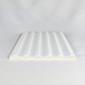 Fluted Wall Panels, Scalloped Wall Paneling, Primed, White Oak, Walnut ...