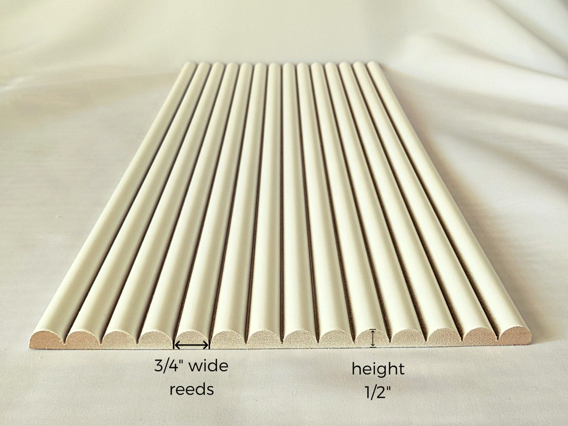 IN STOCK Reeded Wall Panels unfinished Tambour Wall - Etsy