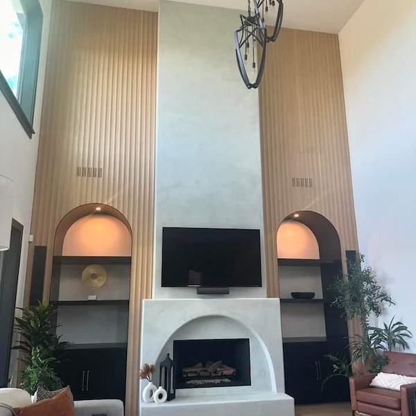 Fluted Wall Panels Wood - Etsy