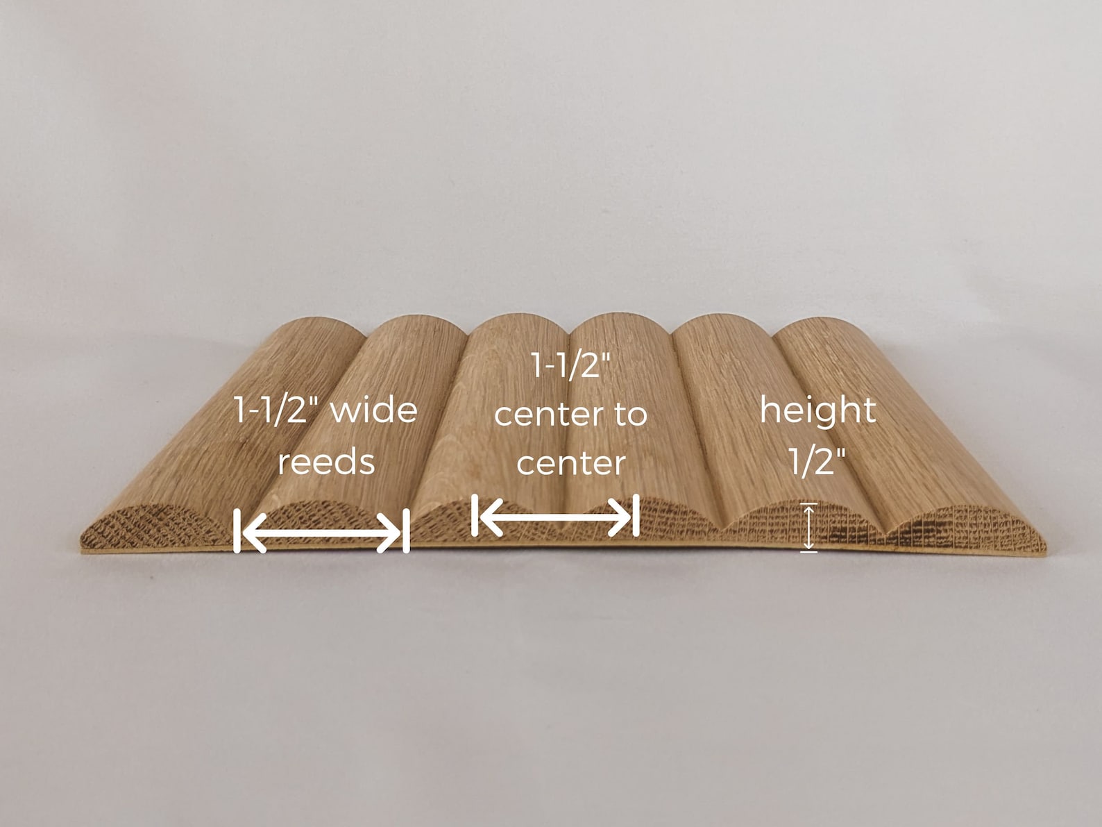 Reeded Wall Panels, 1-1/2 Wide Reeds, Tambour Wall Paneling, Primed or ...