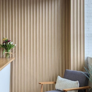 6"x6" 3D Wall Panel Sample | Fluted, Reeded, or Slat Patterns ...