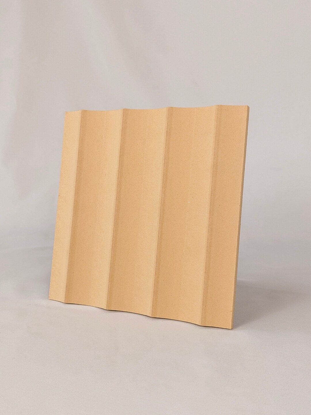 IN STOCK: Wide 2 Flutes Fluted Wall Panel unfinished MDF Scalloped Wall ...