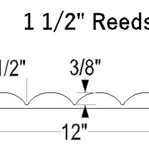 Reeded Wall Panels, 1-1/2 Wide Reeds, Tambour Paneling, Primed, White ...