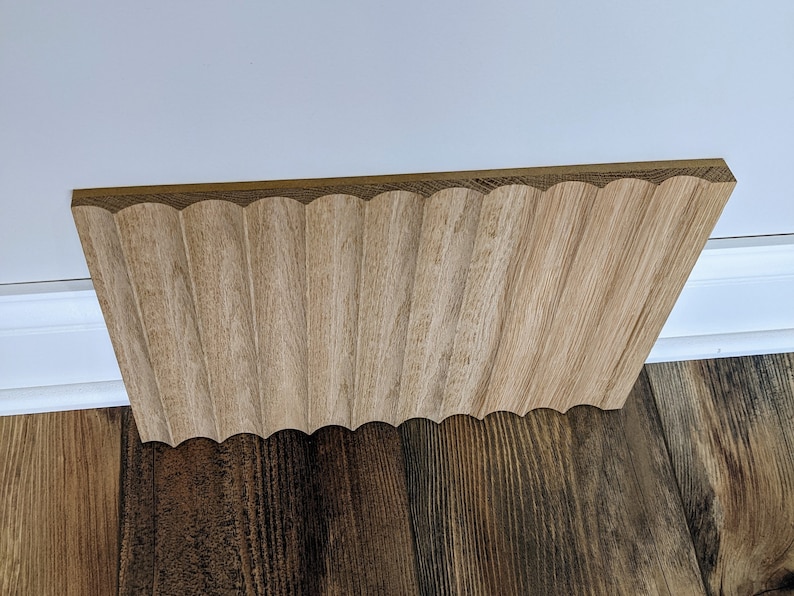 Fluted Wall Panels, Scalloped Wall Paneling, Primed or White Oak Wall ...