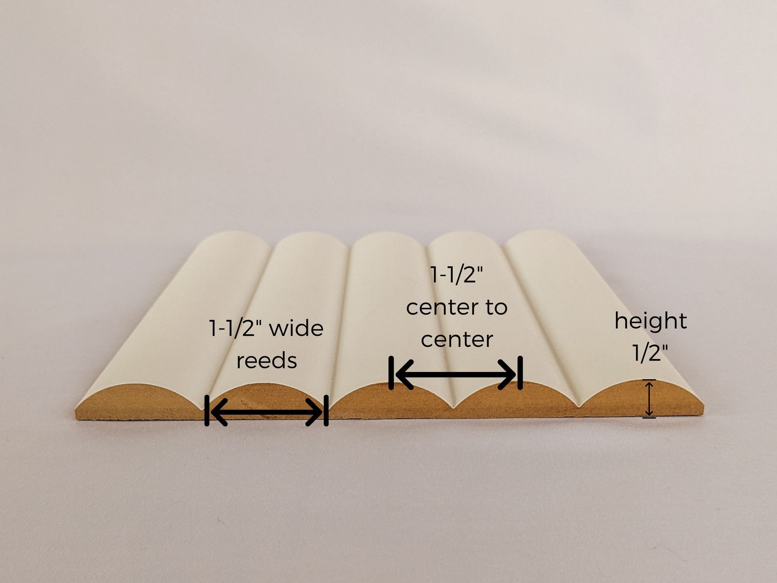 Reeded Wall Panels, 1-1/2 Wide Reeds, Tambour Wall Paneling, Primed or ...