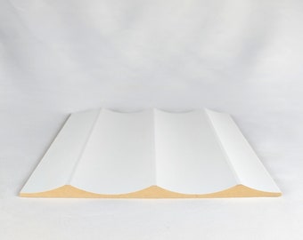 Fluted Wall Panels, Scalloped Wall Paneling, Primed, White Oak, Walnut ...