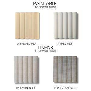 Reeded Wall Panels, 1-1/2" Wide Reeds, Tambour Wall Paneling, Primed or ...