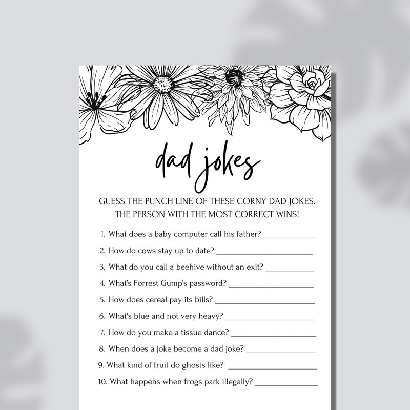 Dad Joke Game - Etsy