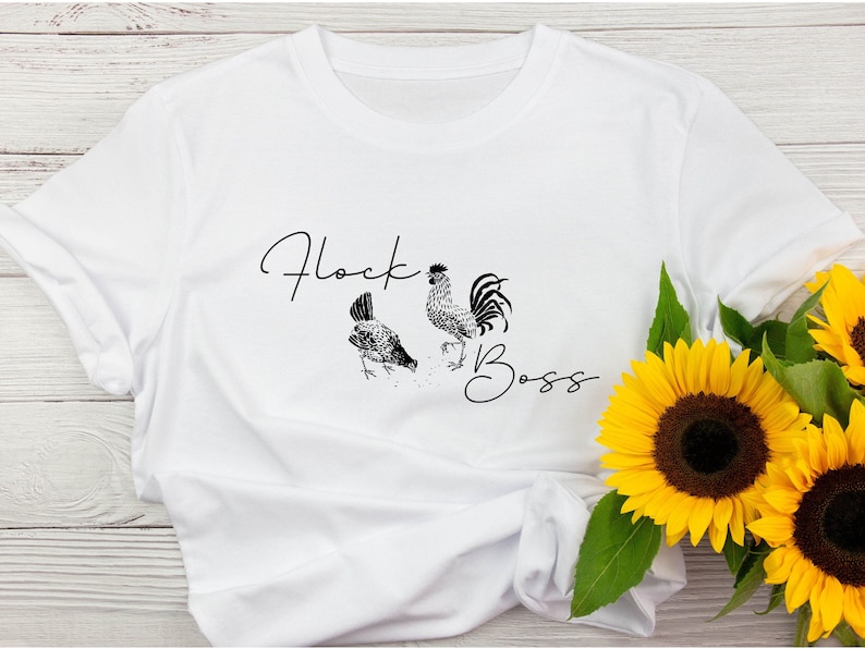 SVG - Flock Boss, Chicken Shirt, Chicken SVG, Chicken Design ...