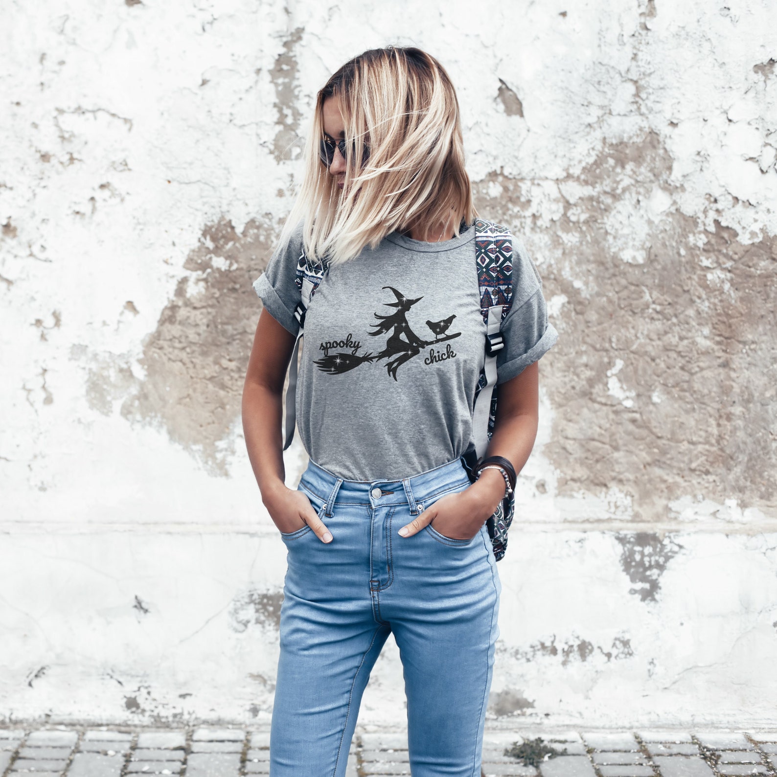 Spooky Chick SVG, Chicken SVG, Halloween Chicken, Halloween Shirt ...