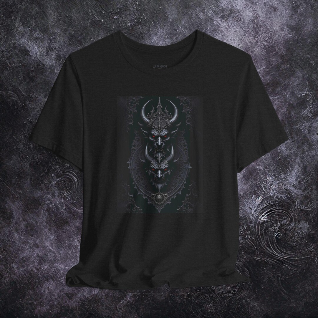 Infernal Duality Asmodeus Demon Shirt | Occult Satanic T-shirt | Left ...