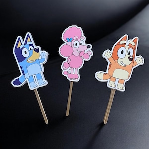 Personalised Children's Birthday Cake Topper Pink Cartoon Theme ...