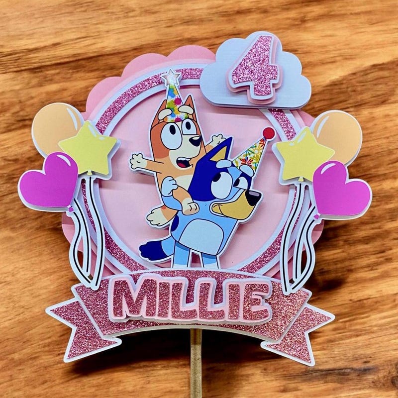 Bluey Cake Topper - Etsy