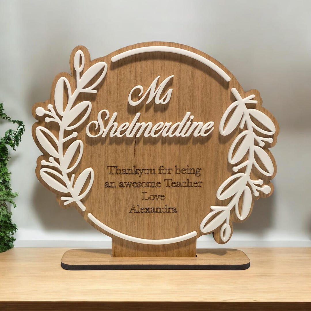 Personalised Gift Stand, Teachers Appreciation Gift, Wedding Gift ...