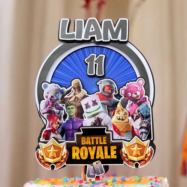 Fortnight Cake Topper - Etsy