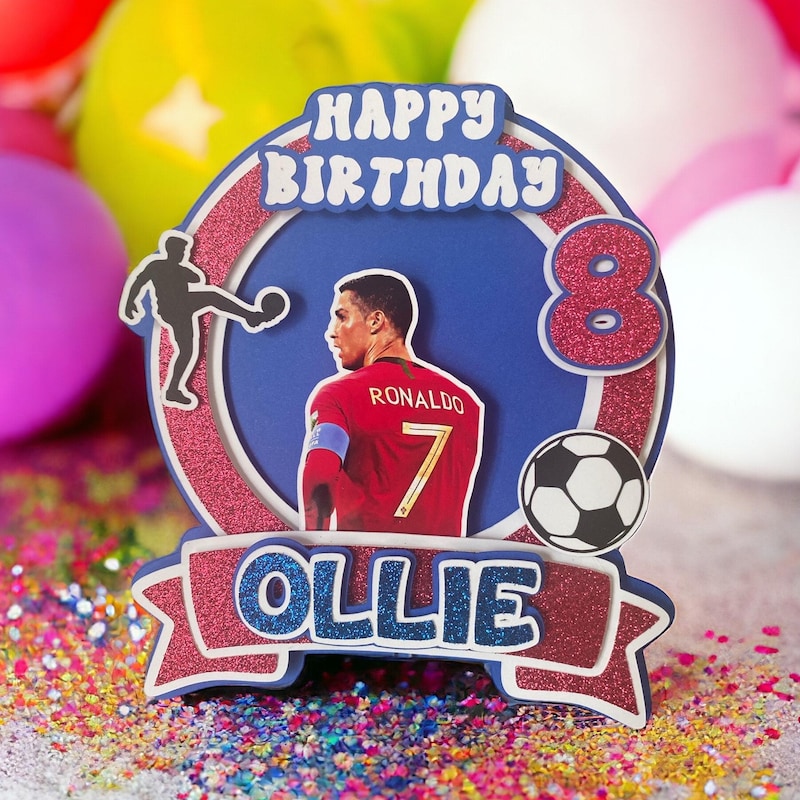 Topper torta cristiano ronaldo - Etsy España