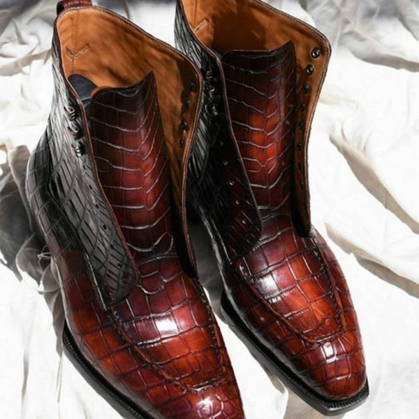 Mens Crocodile Shoes - Etsy