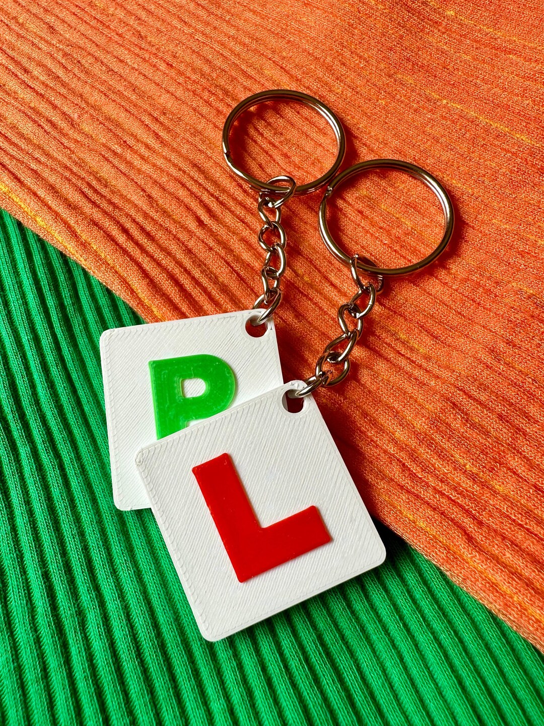 Learner Driver & Just Passed Keyring - P Plate Keyring - L Plate ...