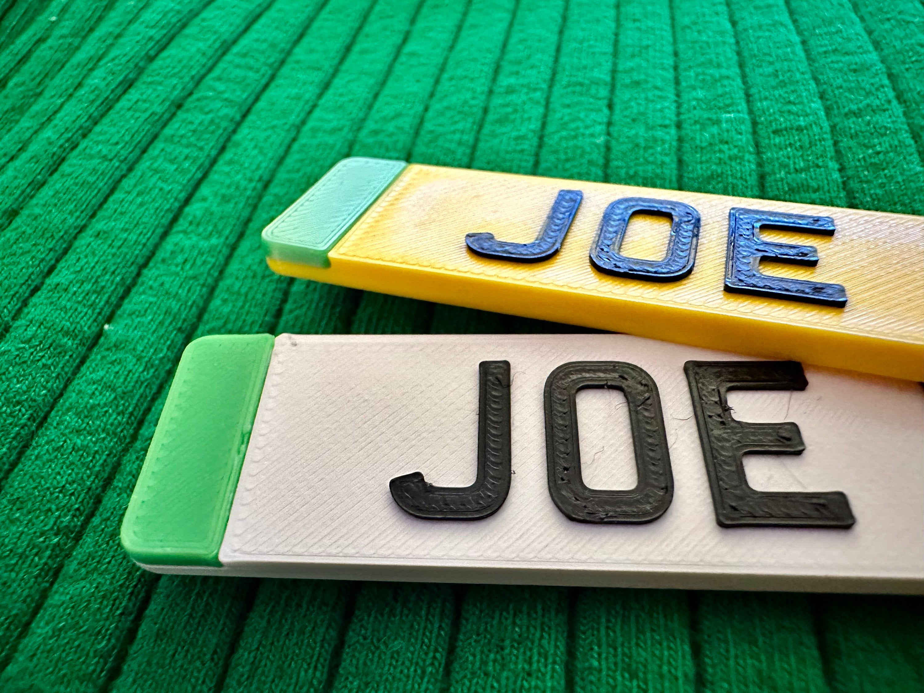 Custom Mini Number Plate Personalised Reg 3D Printed Driving & Car Gift ...