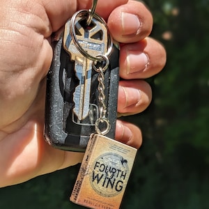 Custom Mini Book Keychain - Etsy