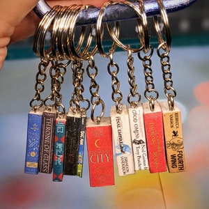 Custom Mini Book Keychain - Etsy