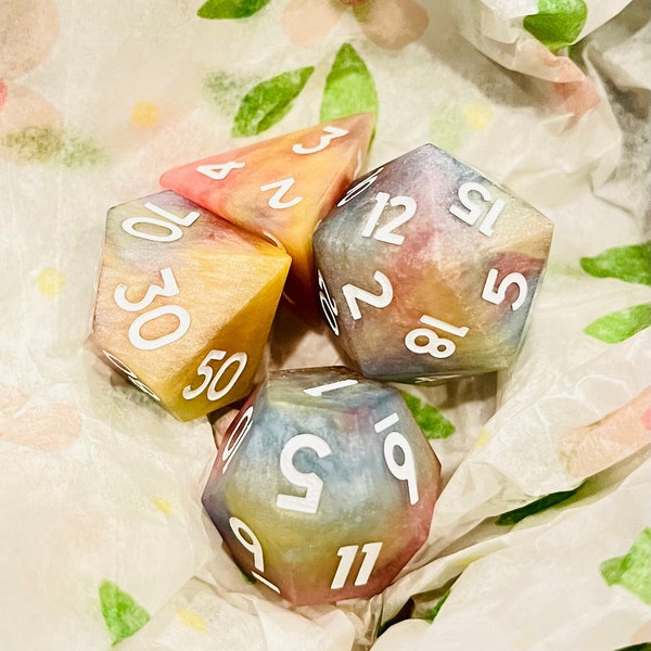 Pastel Rainbow Dice - Etsy
