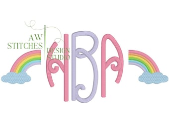 Mini Rainbow Machine Embroidery Design Instant Download - Etsy