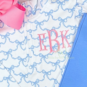 Shadow Fishtail Satin Stitch Monogram Font & Fishtail Satin Stitch ...