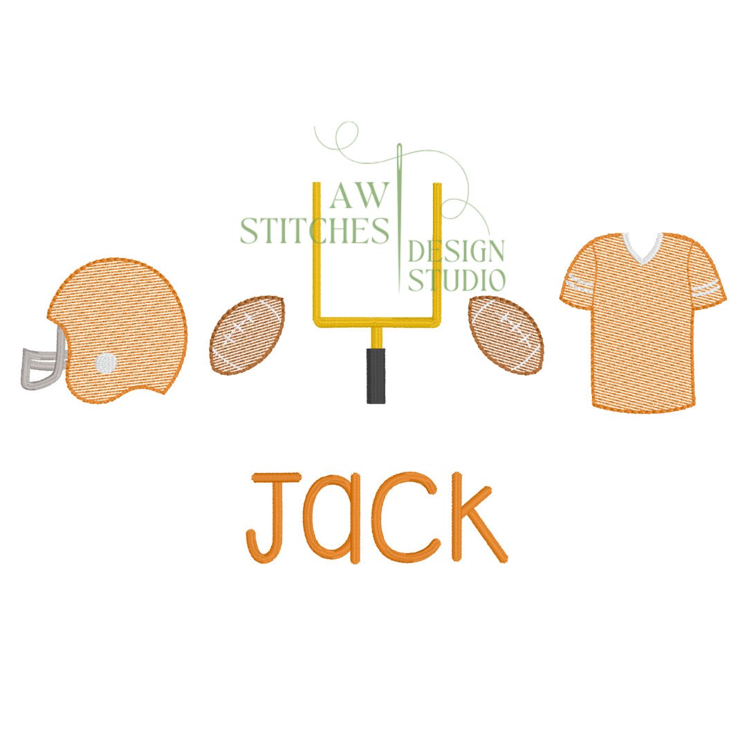 Football Jersey Helmet Game Day Team Colors Fall Sports Trio - Etsy