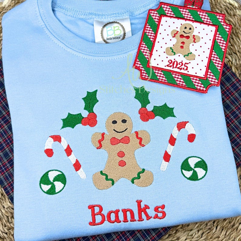 Christmas Embroidery Design, Gingerbread Boy Christmas Design ...