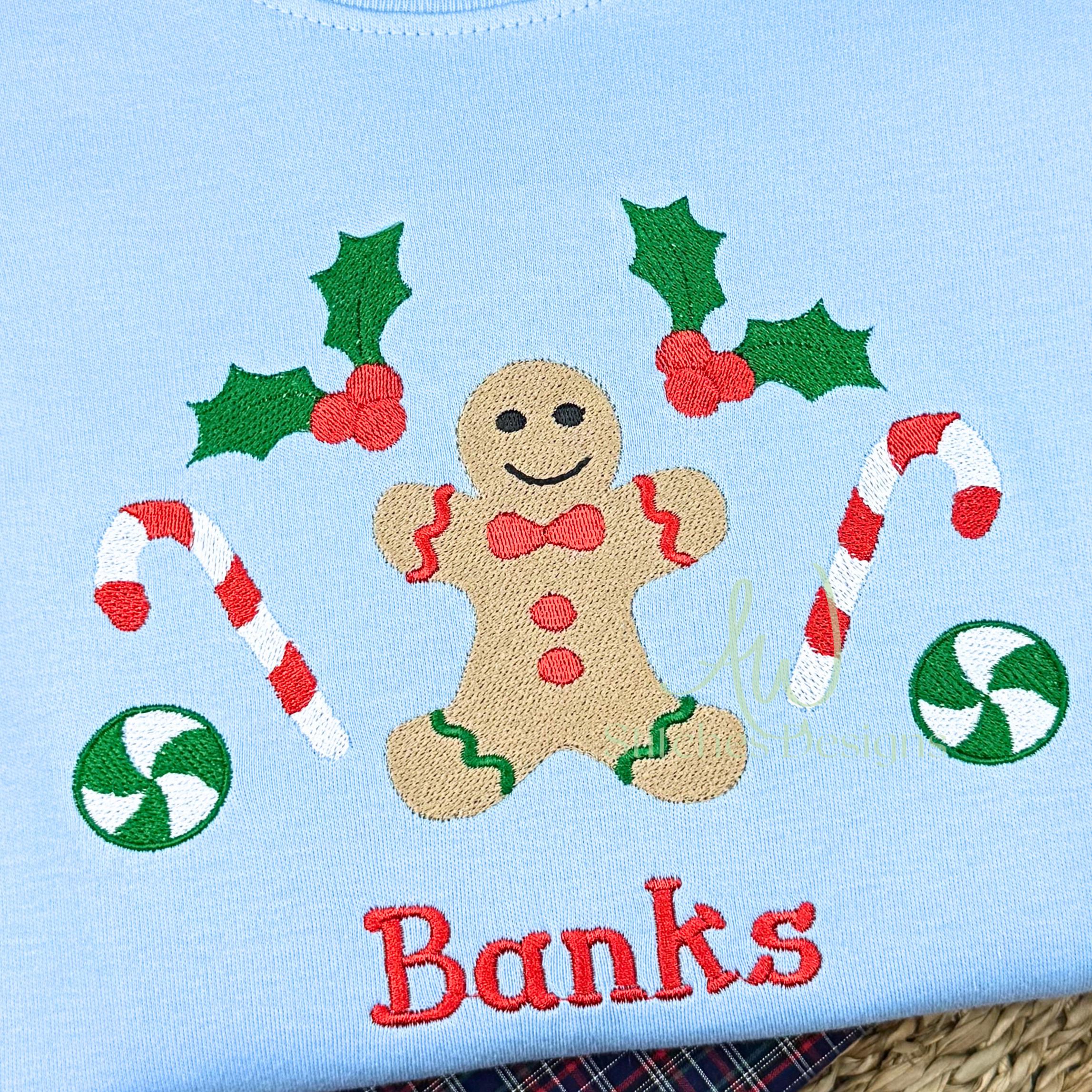 Christmas Embroidery Design, Gingerbread Boy Christmas Design ...