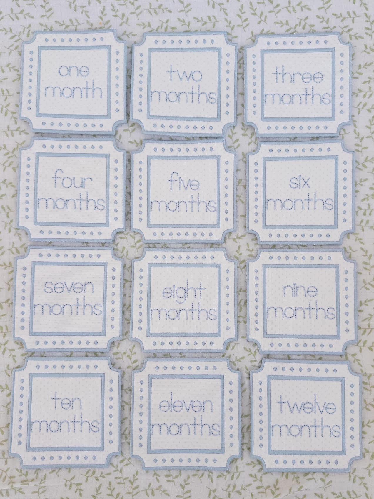 In the Hoop Milestone Card Satin Stitch Machine Embroidery Design, ITH ...