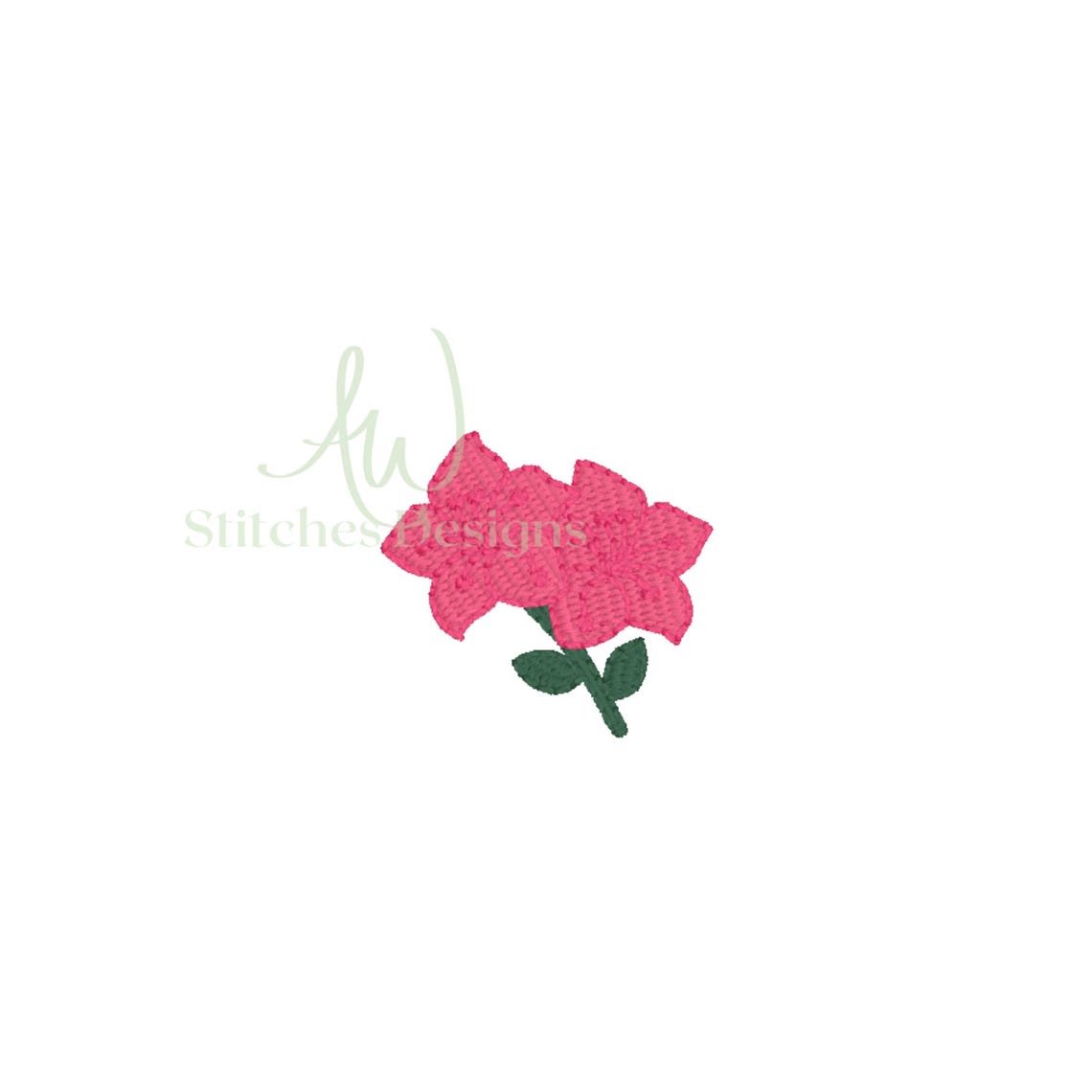Mini Azalea Tiny Flower Fill Stitch Machine Embroidery Mini Design - Etsy
